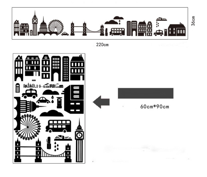 Buy Decals Design SKU7148 B Modern48027 Price in Qatar, Doha