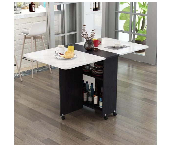 Buy 3 in 1 Rolling Dining Table Set Marble84081 Price in Oman