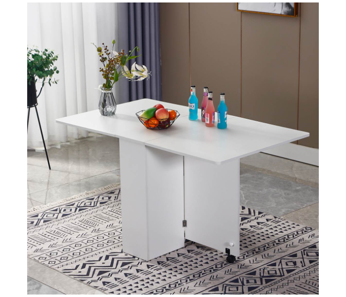 3 in 1 Rolling Dining Table Set Marble Foldin84083 | Uae.Jazp.com