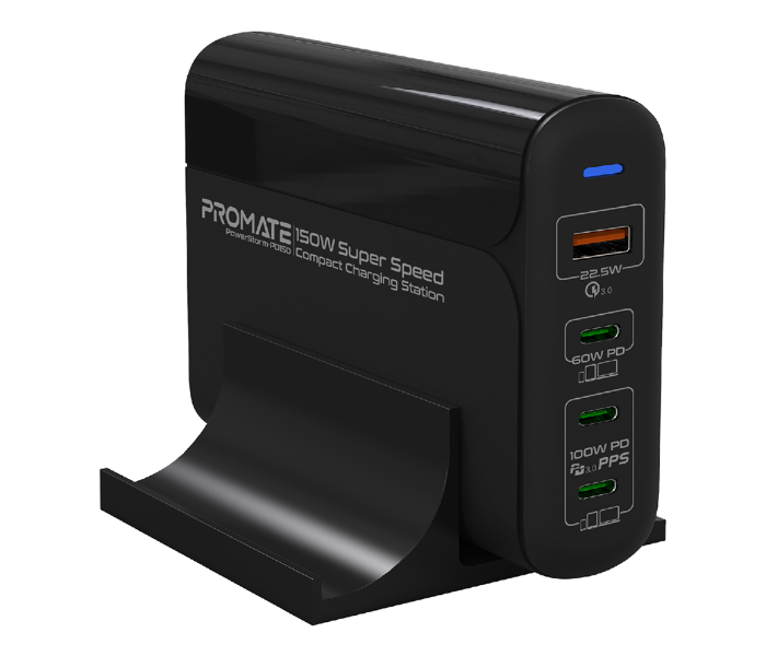 Promate Universal 4-in-1 150Watts USB-C Wall124207 | Uae.Jazp.com