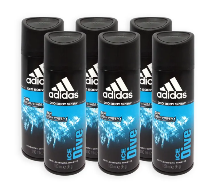 Adidas 150ml Ice Dive Deodorant Body Spray F128709 | Uae.Jazp.com