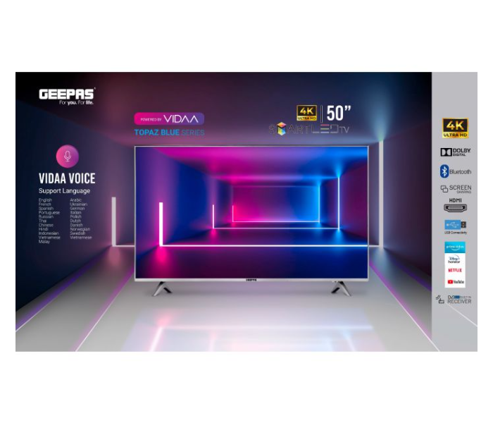 Buy Geepas GLED5009SVUHD 4K Ultra130359 Price in Qatar, Doha