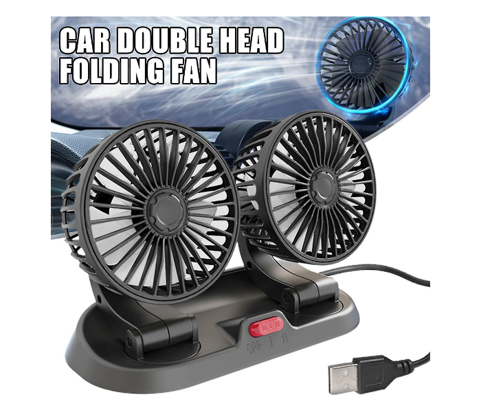Buy Generic Dual Head Car Fan Por132575 Price in Qatar, Doha