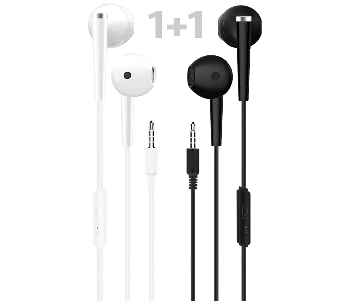 Buy Acxmo Wired Earphones 1+1 133818 Price in Qatar, Doha