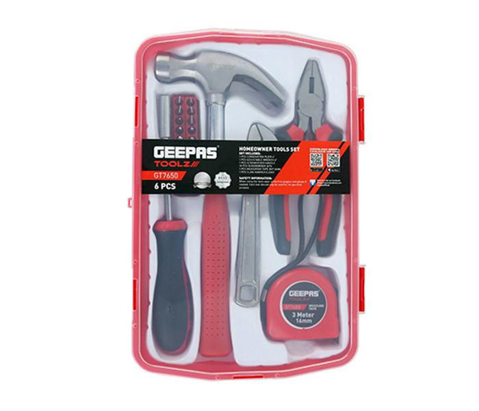 Geepas GT7650 20 Bits Home Owner Tool Set - 6 P753 | Uae.Jazp.com