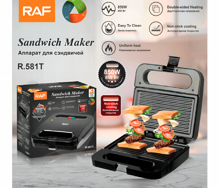 Buy Raf Sandwich Maker 850W Non S7155373 Price in Qatar, Doha