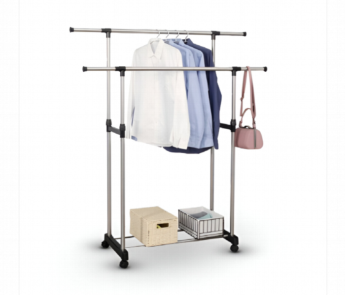 Buy Clothes Rack Double Pole 30Kg7155514 Price in Qatar, Doha